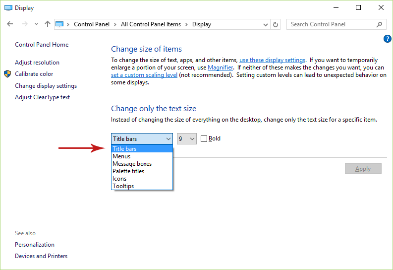 How To Change Title Bar Text Size In Windows 10 or 8 8 1 