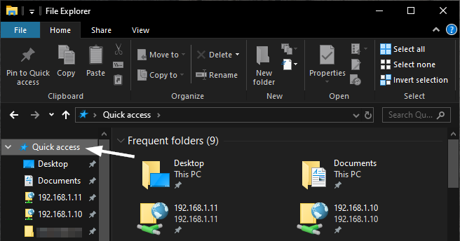 How to fix/unpin stuck FTP links from File Explorer's Quick access menu ... How to fix/unpin stuck FTP links from File Explorer's Quick access menu ...